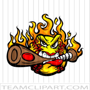 Softball Cartoon Clipart Images - Vector Graphics of Softball Cartoons