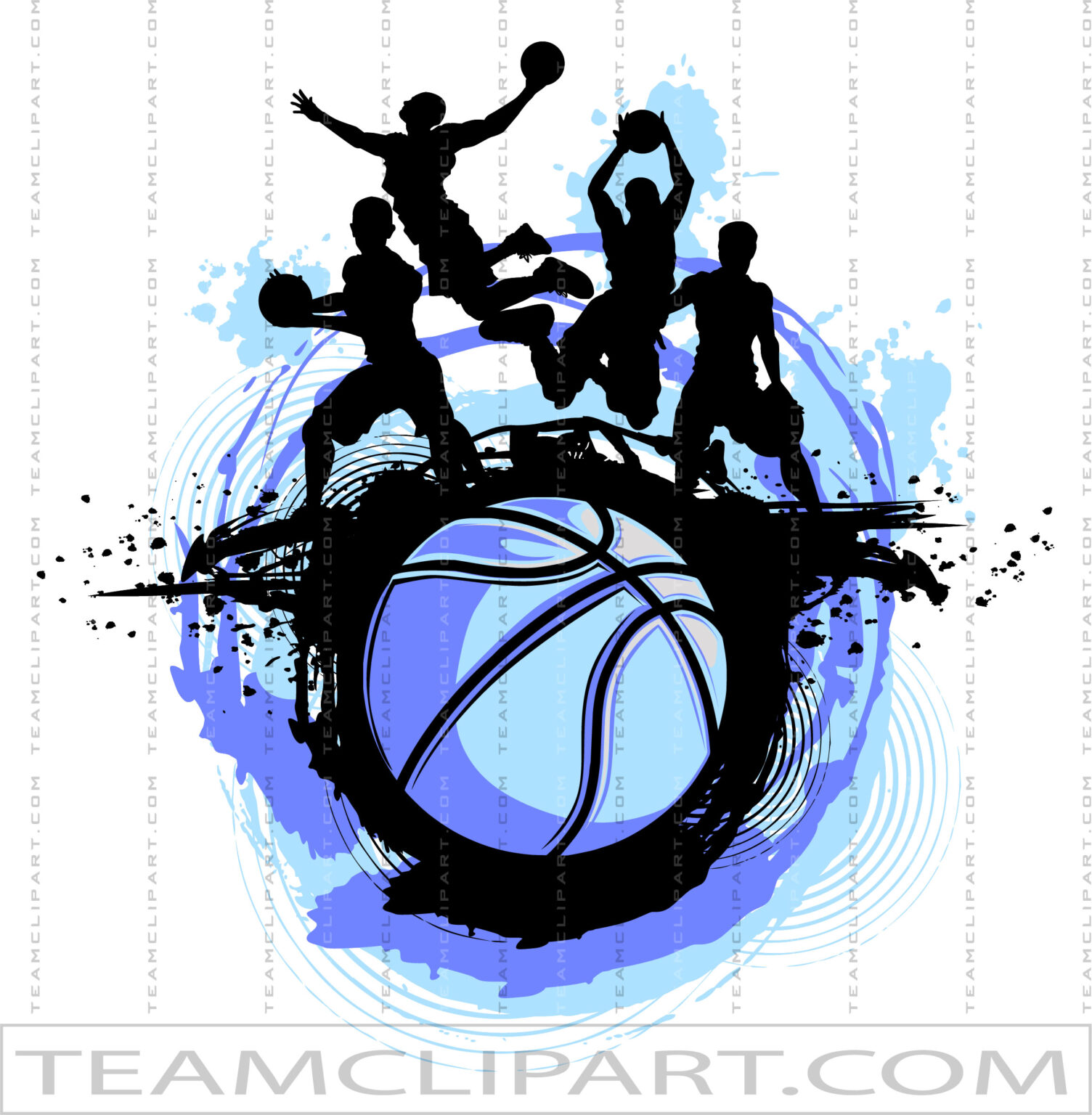 Basketball Silhouettes Vector | Vector Format | JPG EPS PNG AI