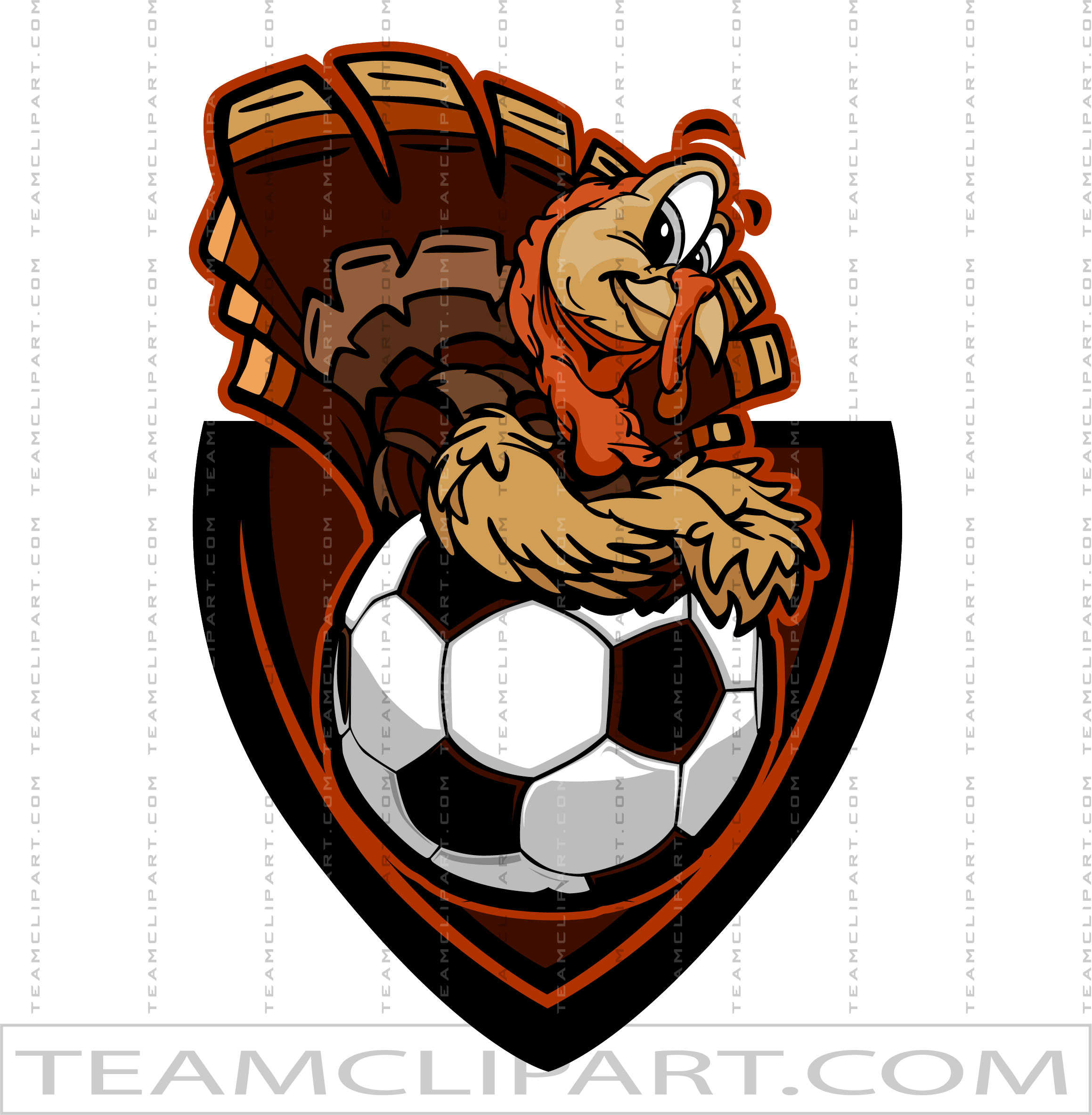 Thanksgiving Turkey Soccer | Clipart Images | AI JPG EPS PNG
